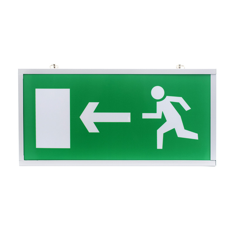 Plastic Right Non - Illuminated Emergency Exit Sign 3W 6500K